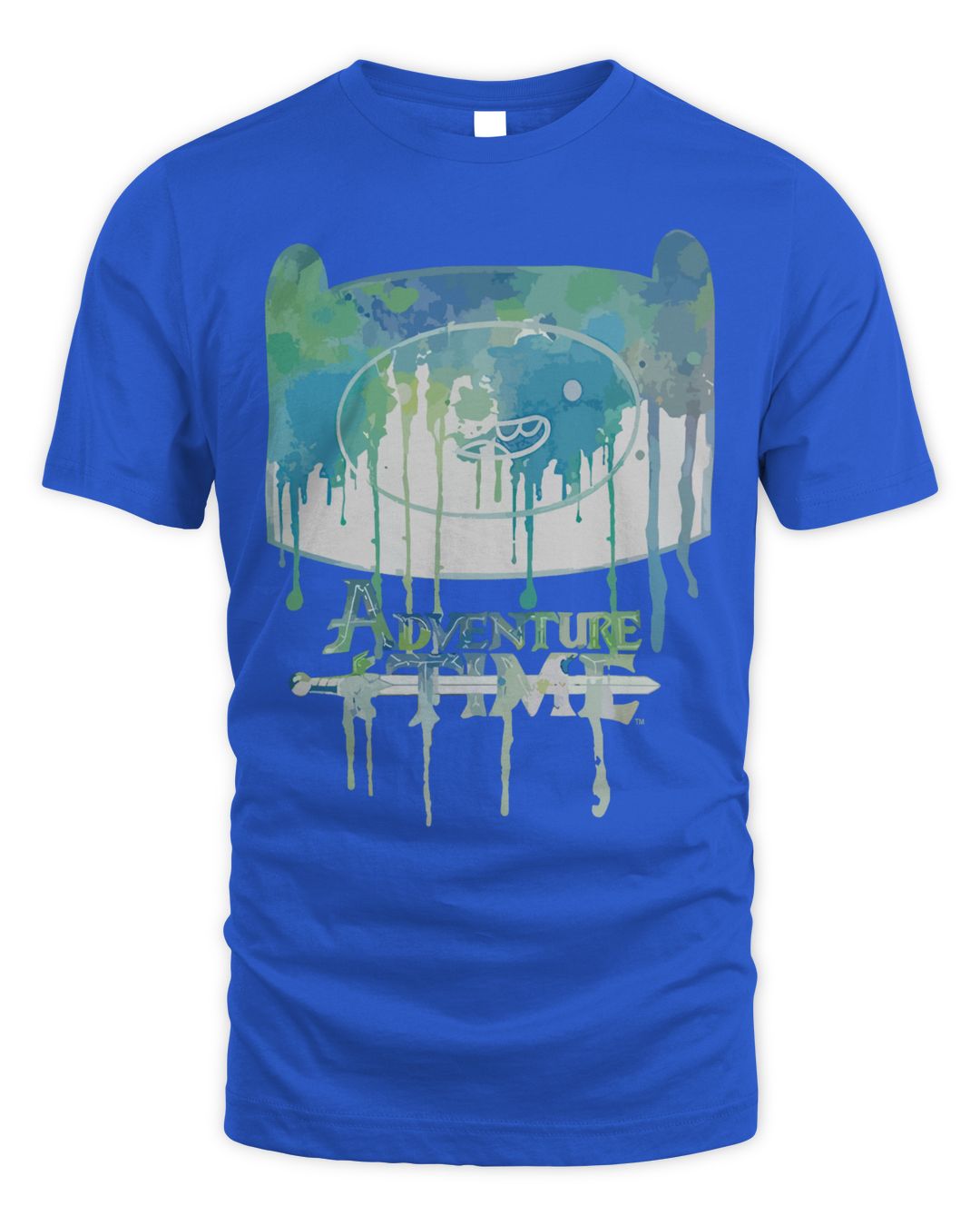 Adventure Time Merch Finn Watercolors Drip Shirt