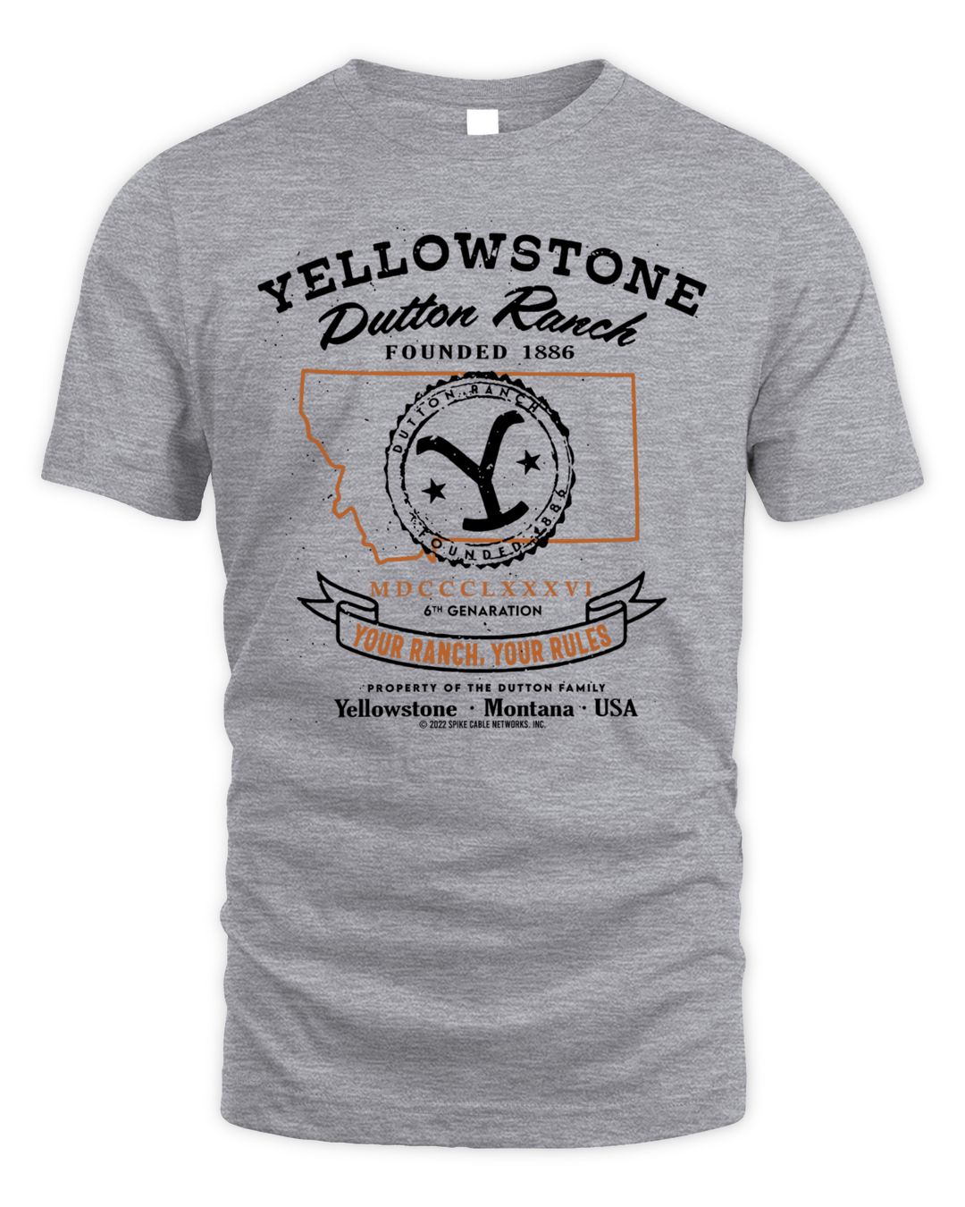 Yellowstone Merch Dutton Ranch Your Ranch Your Rules Shirt | Cassivalen