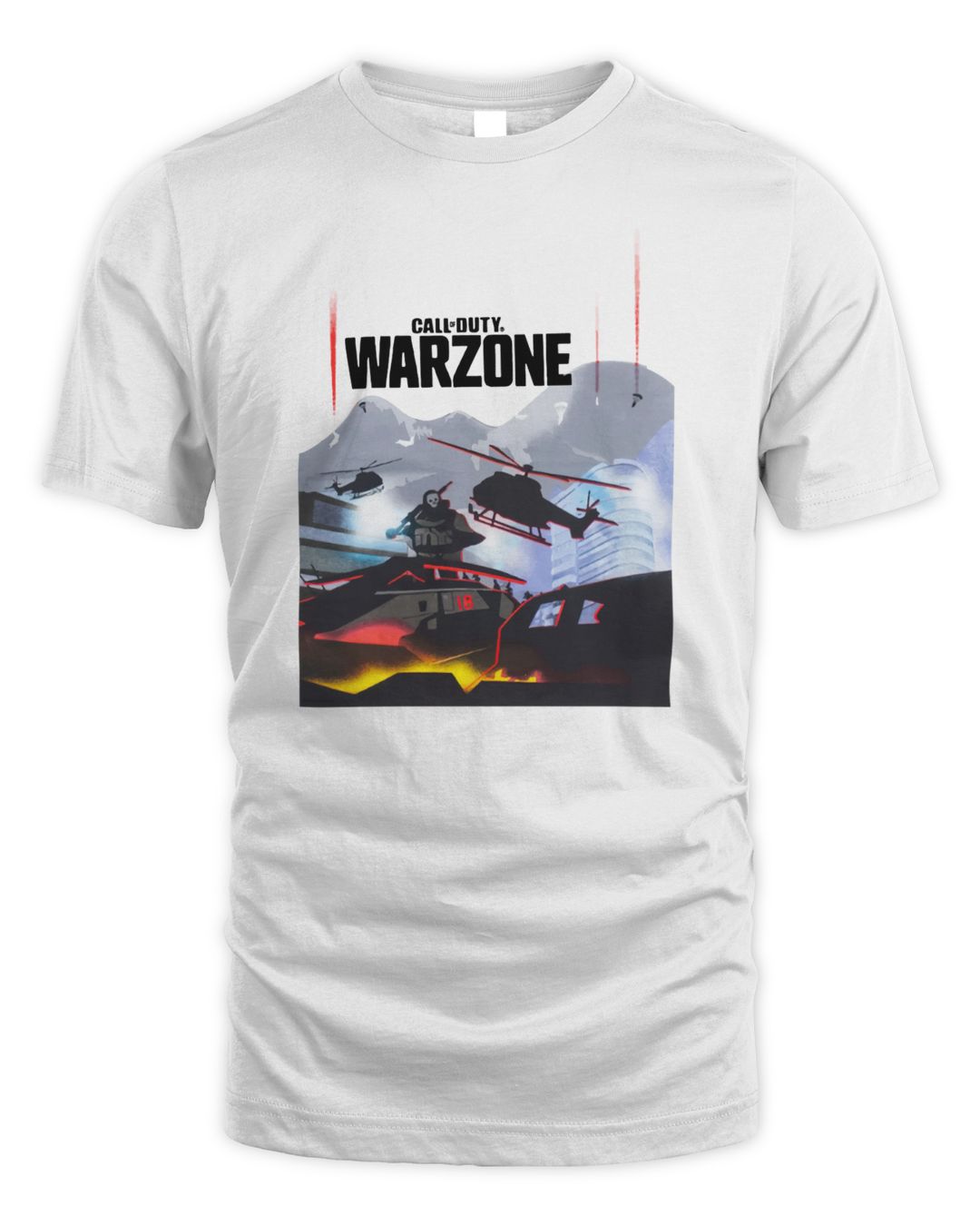 Call Of Duty Merch Warzone Helicopter Shirt