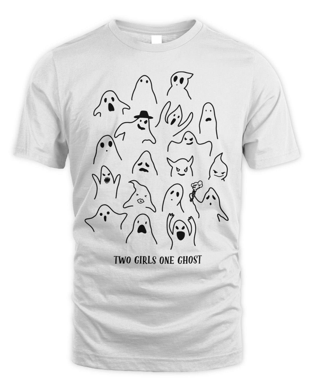 Two Girls One Ghost Merch Ghost Crew Shirt